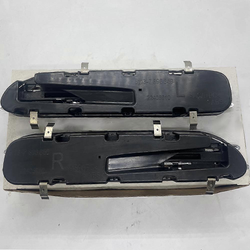 2PCS 51137896849 51137896850 Left + Right Chrome Car Fender Side Panel ...