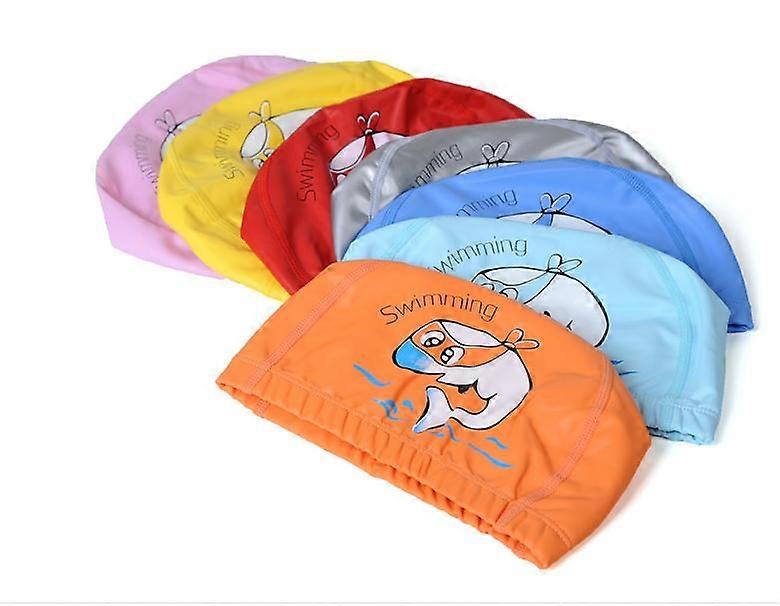 Kids Swim Caps, Silicone Waterproof Comfy Bathing Cap Swimming Hat-Pink ...