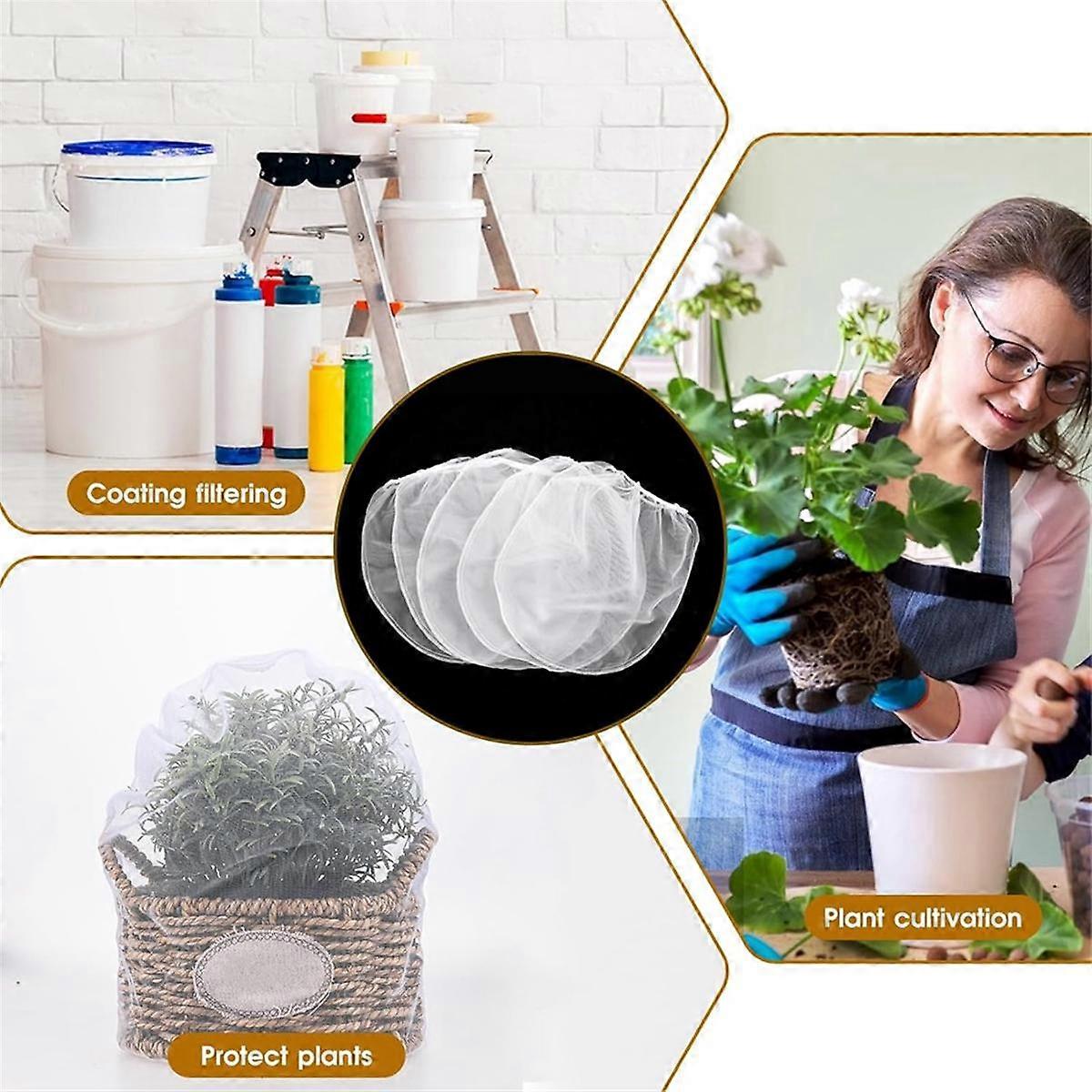 10 Pcs Paint Strainer Bag, 1 Gallon Paint Filter with Elastic ...