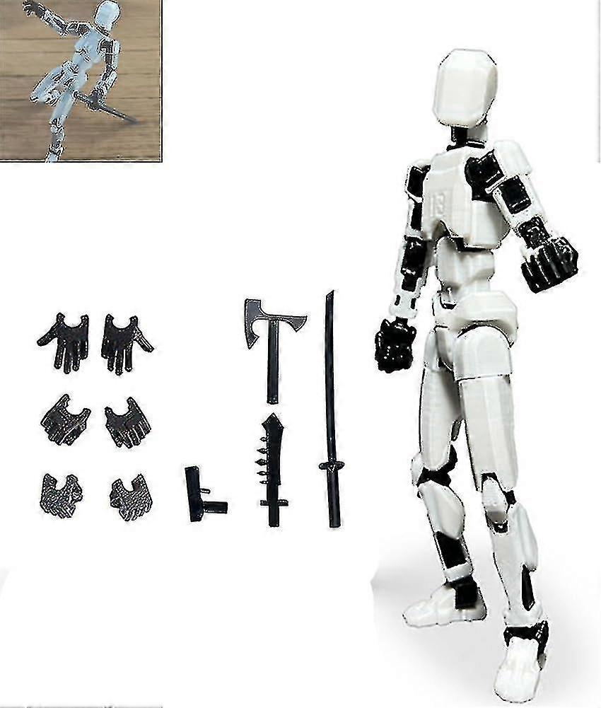 T13 Action Figure, Titan 13 Action Figure with 4 Types of Weapons and 3 ...