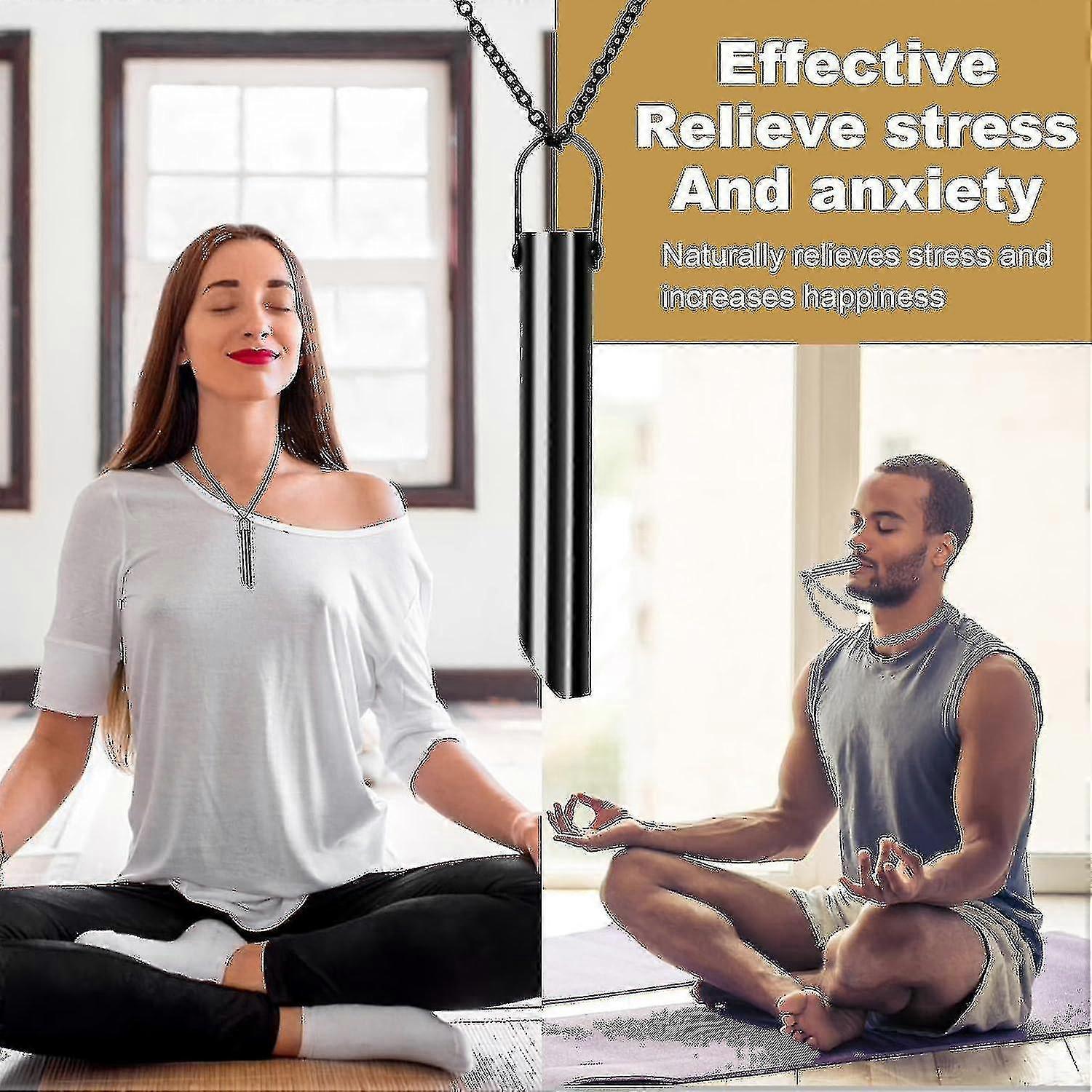 Stop Smoking Breathing Necklace - 2x Anxiety Relief Breathing Exercises ...