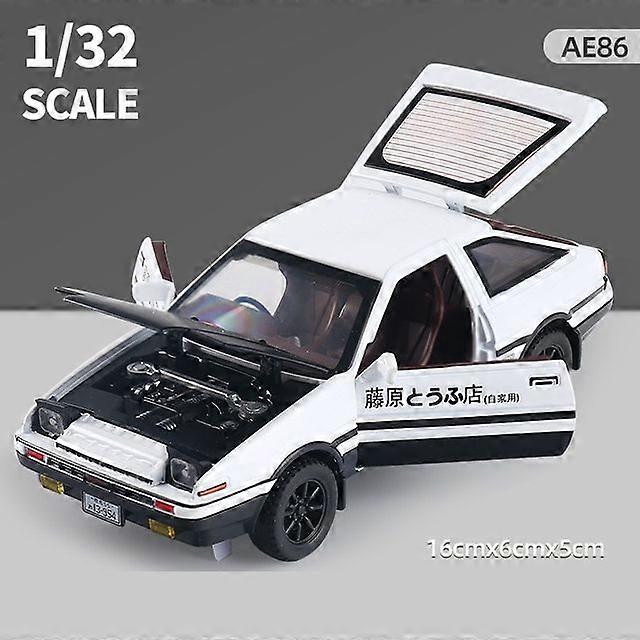 1/32 Initial D AE86 Toy Car Diecast Miniature Model Pull Back Sound ...