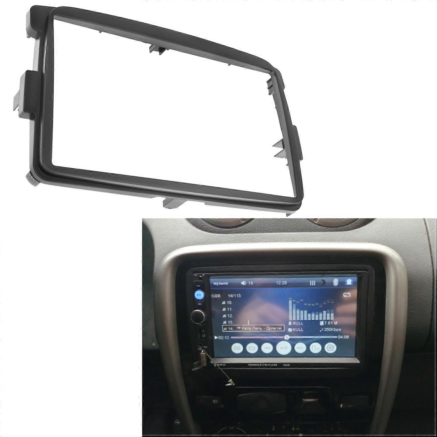 2Din Car Fascia for Duster Stereo Fascia Panel Dash Mount Installation ...