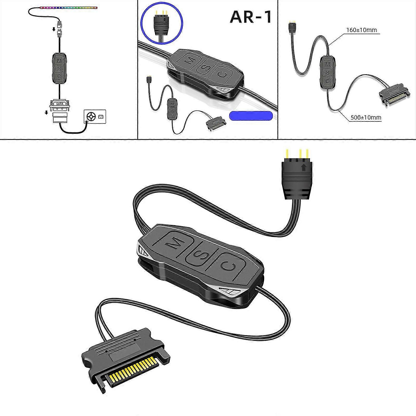 Argb Controller Remote Control 5v Usb Switch 5v 3 Needle For Chassis ...