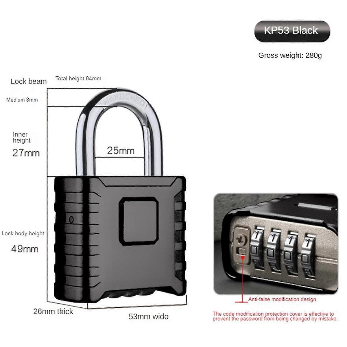 Heavy Duty Combination Padlock, Outdoor Padlock, Mechanical Combination ...