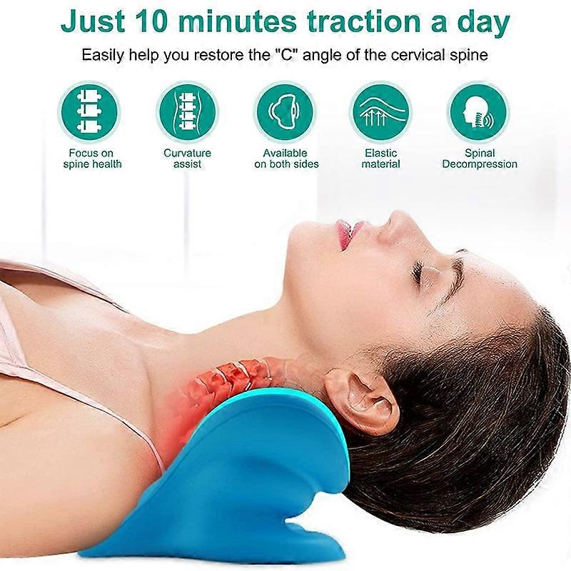 Neck Stretcher Shoulder Massage Pillow Relieve Pain Spine Correction ...