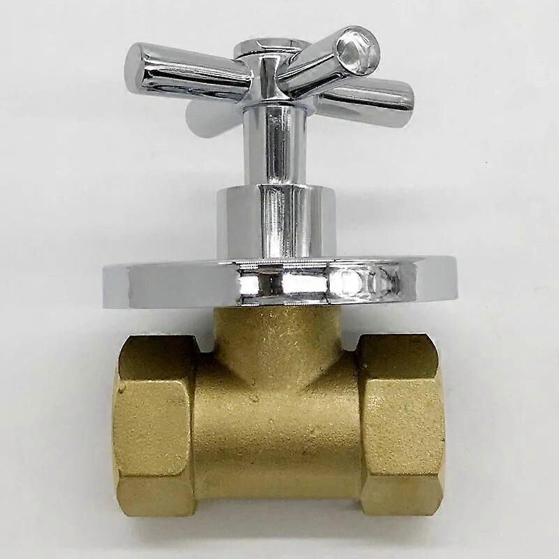 Copper Bathtub Faucet Valve 3/4 1/2 Bathroom Shower Valve Cold Water ...