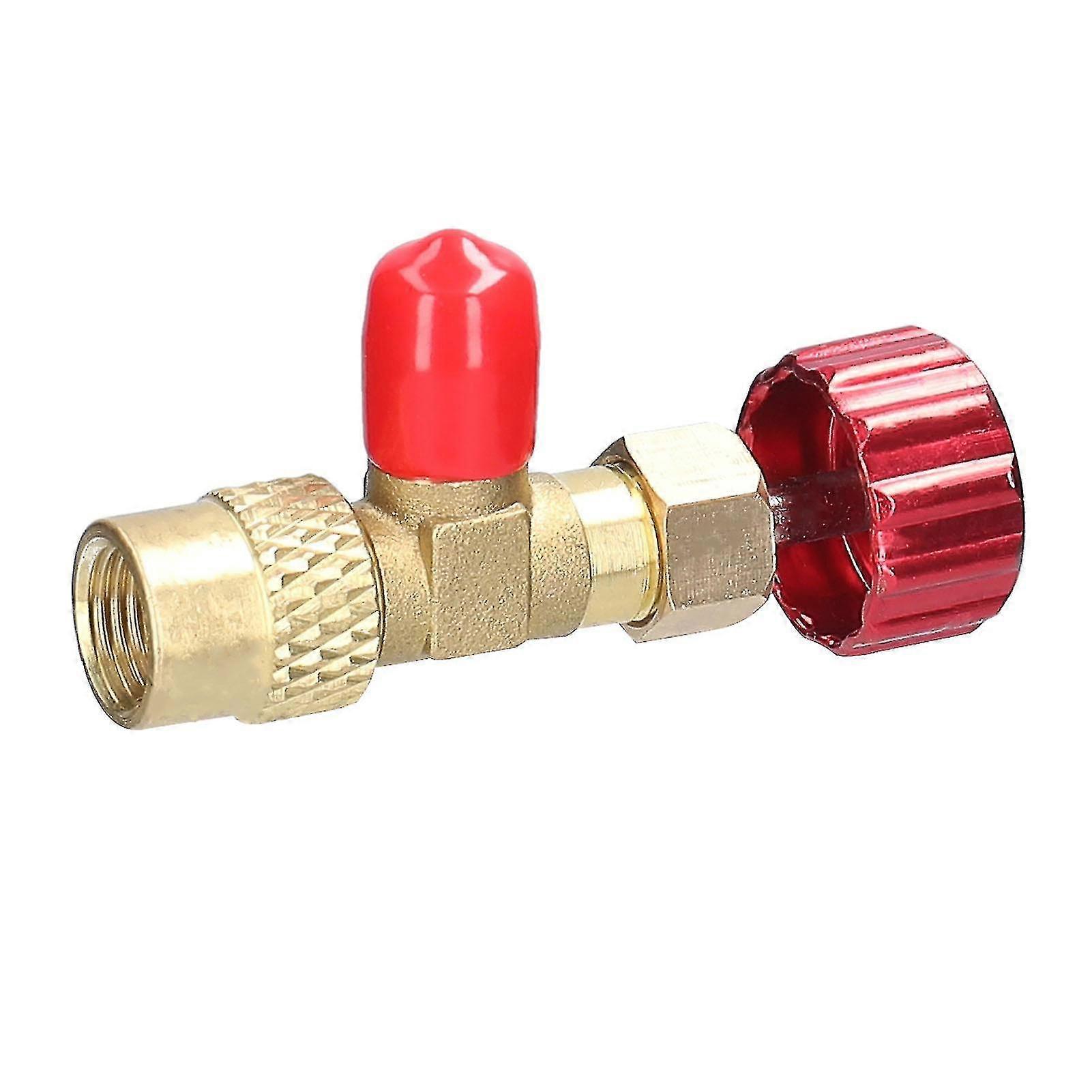 R22 R410 Air Conditioner Adding Safety-valve Quality Refrigerant Connector With 5/16 Sae To 1/4 ...