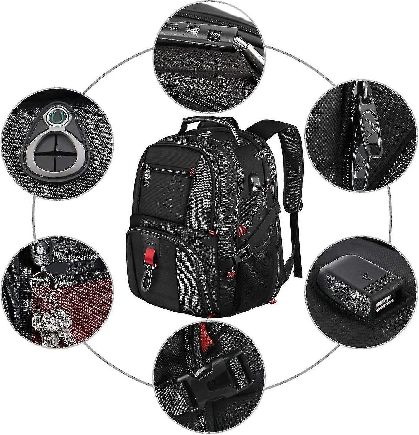 Extra Large Backpack 55l 184 Inch Travel Laptop Backpack For Men Water ...