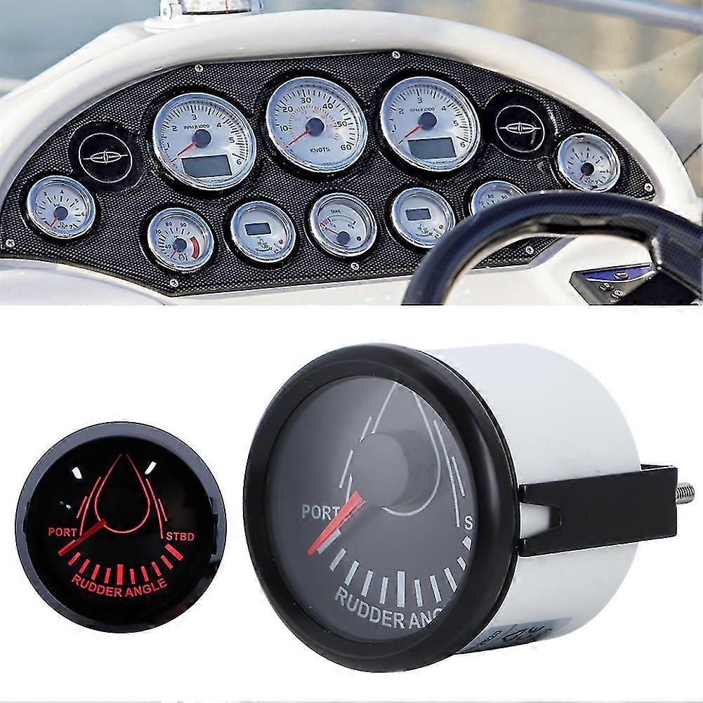 52mm Universal Boat Rudder Angle Indicator 0-190ohm Signal with Rudder ...