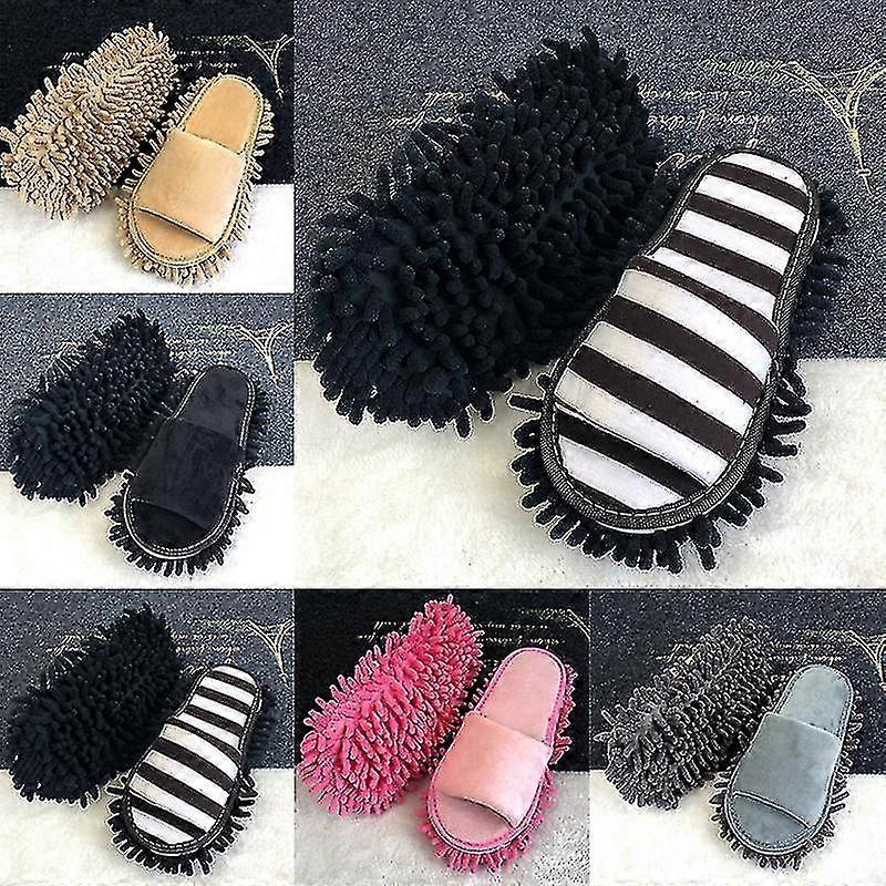 Mop Slippers Lazy Floor Foot Socks Shoes Quick Polishing Cleaning Dust ...