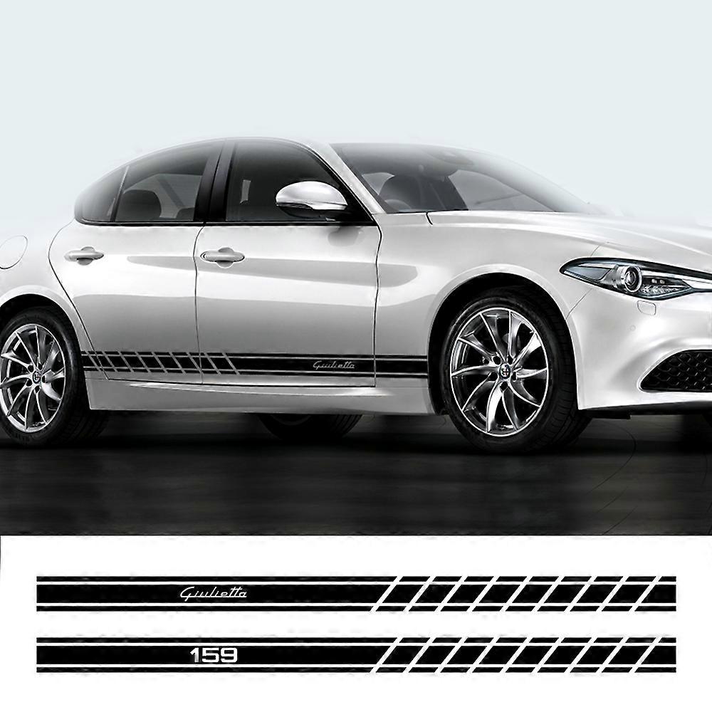 2PCS Car Stickers For Alfa Romeo 159 147 Giulietta Stelvio 4C MITO 156 ...