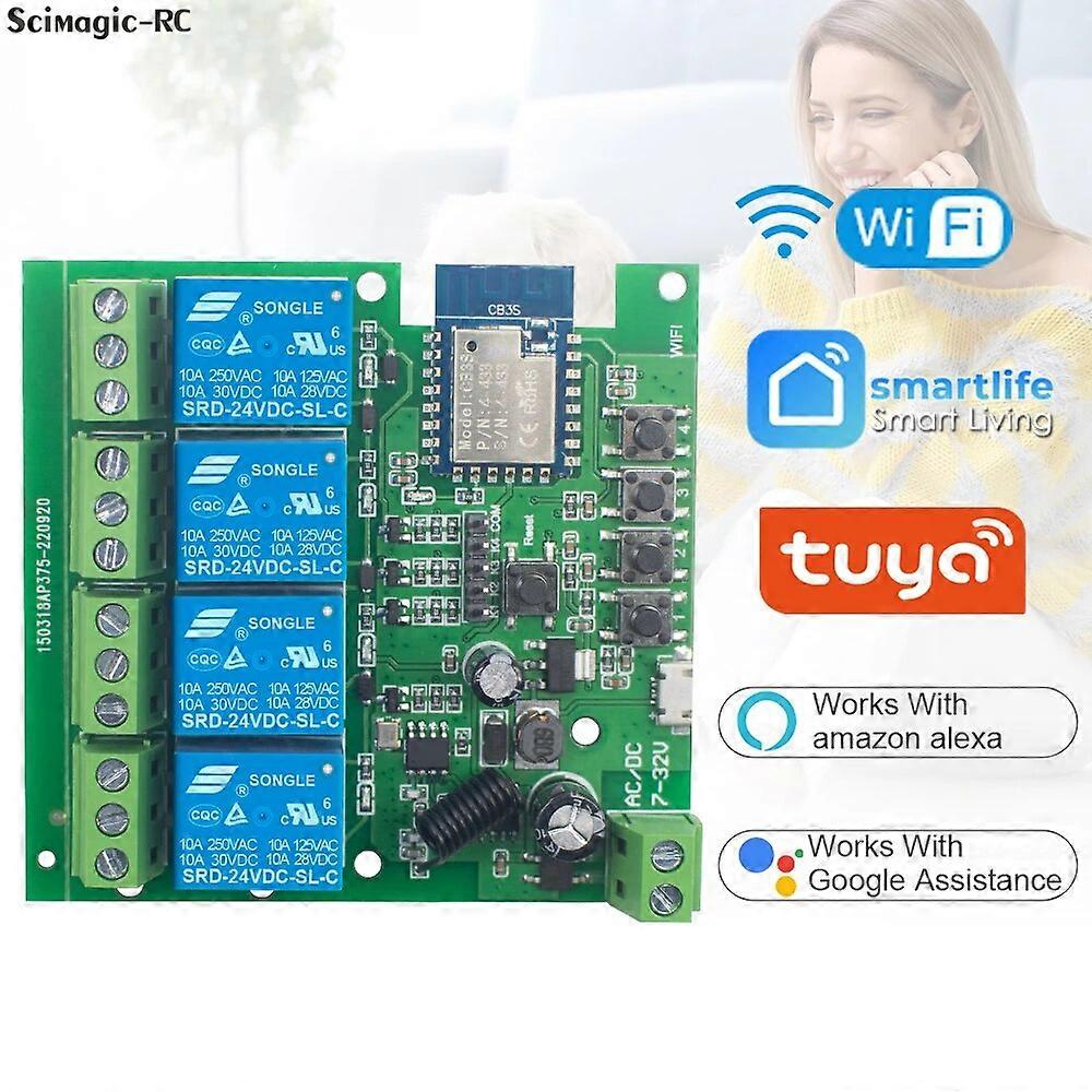 Water Timers 12V 24V 220V Tuya Smart Wifi Motor Switch Module,RF433 ...