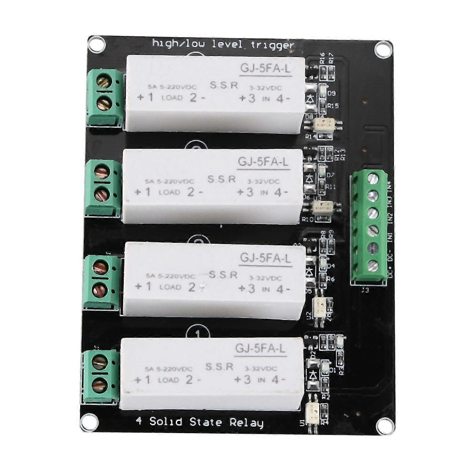 4 Channel Ssr Solid State Relay High-Low Trigger For Arduino Uno R3 ...