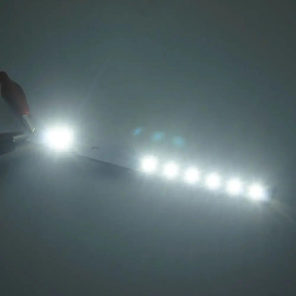 Blue Red White Xenon Led Eyelid Eyebrow Daytime Running Light Drl ...