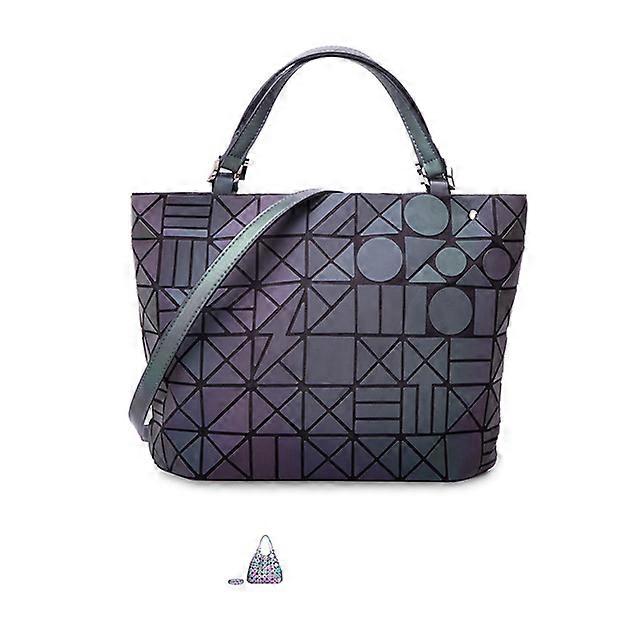 Luminous bao big bag Holographic reflective geometric bags for women ...