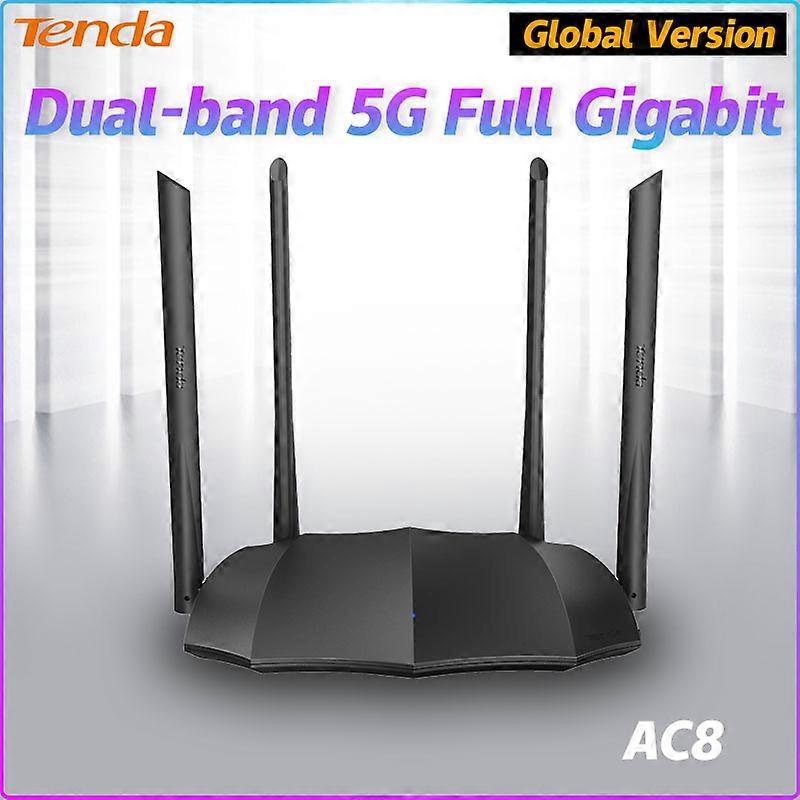 Tenda Ac8 Gigabit Router Global English Version Gigabit Ipv6 AC1200 Dual Wireless Full 5g ...