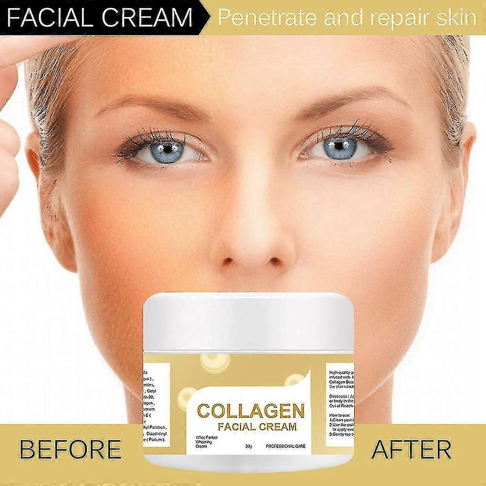 Collagen Facial Cream Anti-aging Whitening Moisturizing Face Skin Care ...