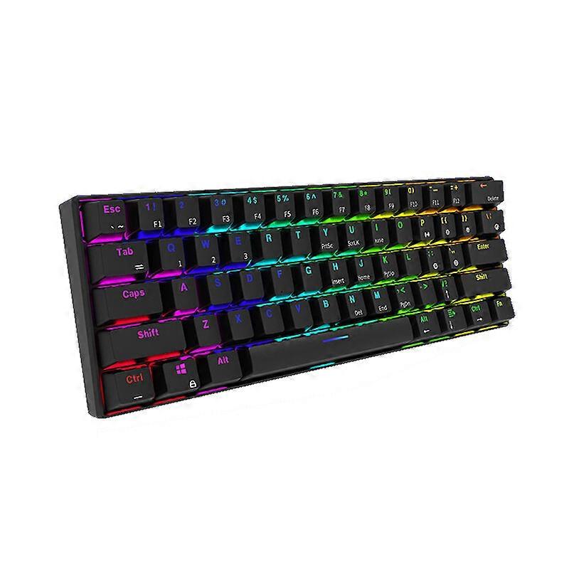 Royal Kludge Rk61 Mechanical Keyboard 61 Keys Bluetooth 5.0 Wired Dual ...