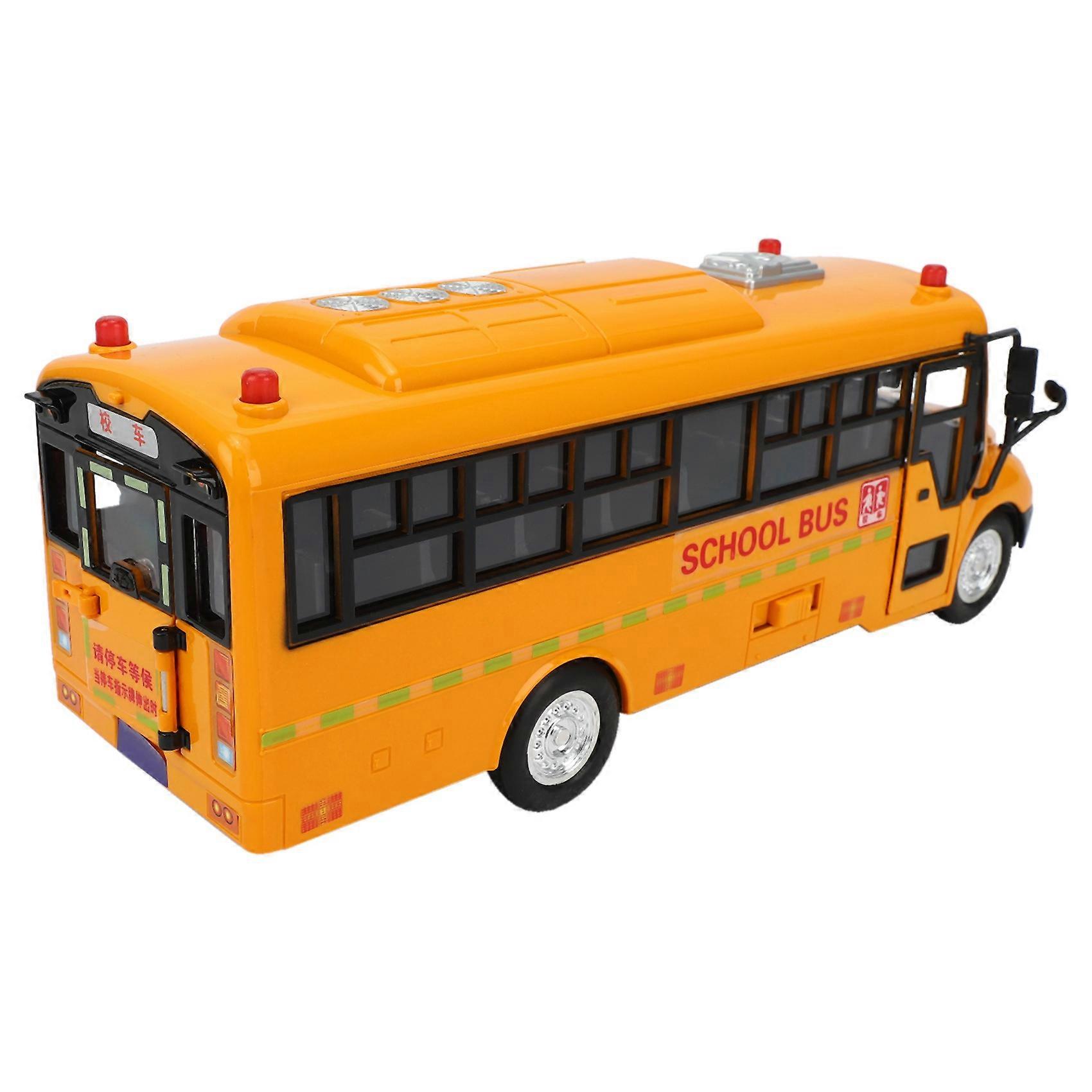 Big Size Children School Bus Toy Model Inertia Car with Sound Light for ...