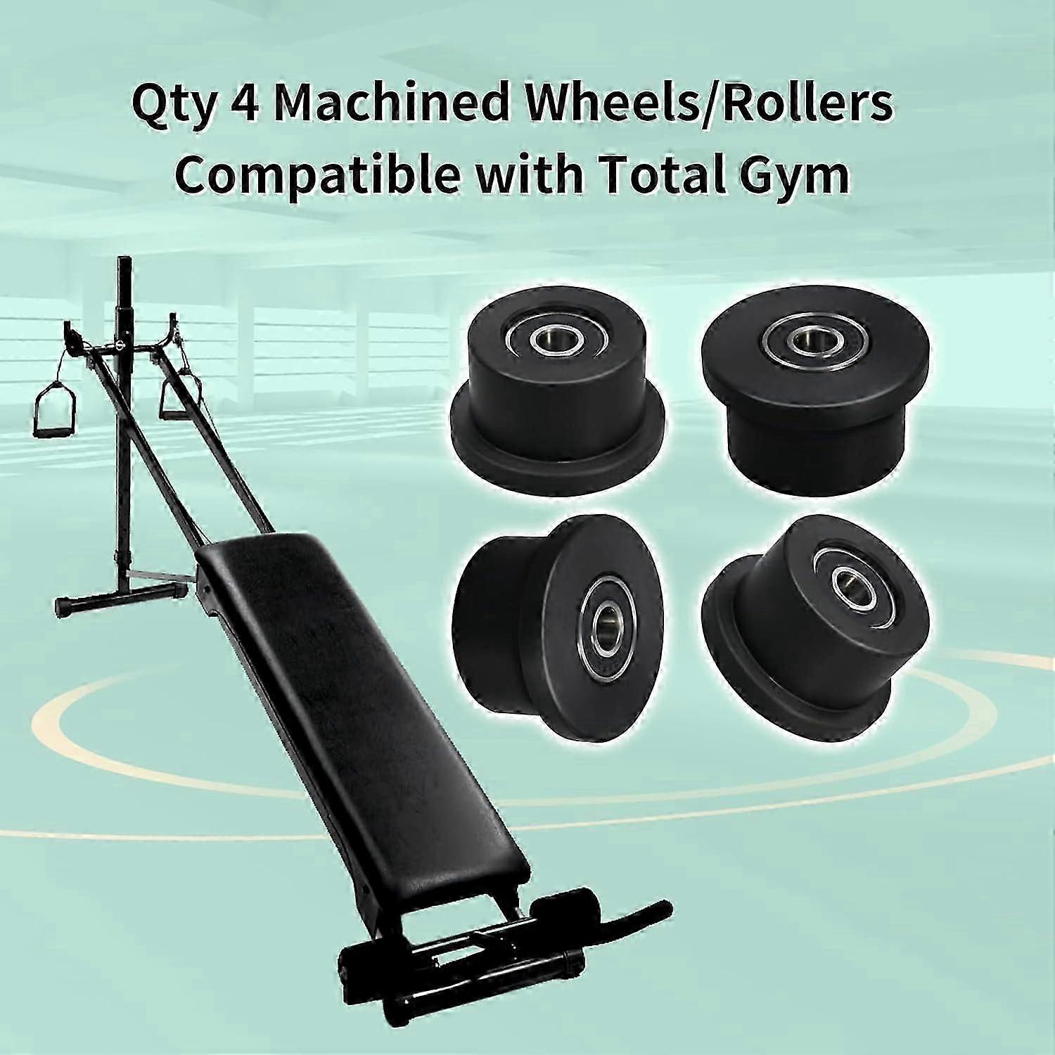 Total Gym Replacement Wheels/Rollers - Compatible with Models 1000 to ...