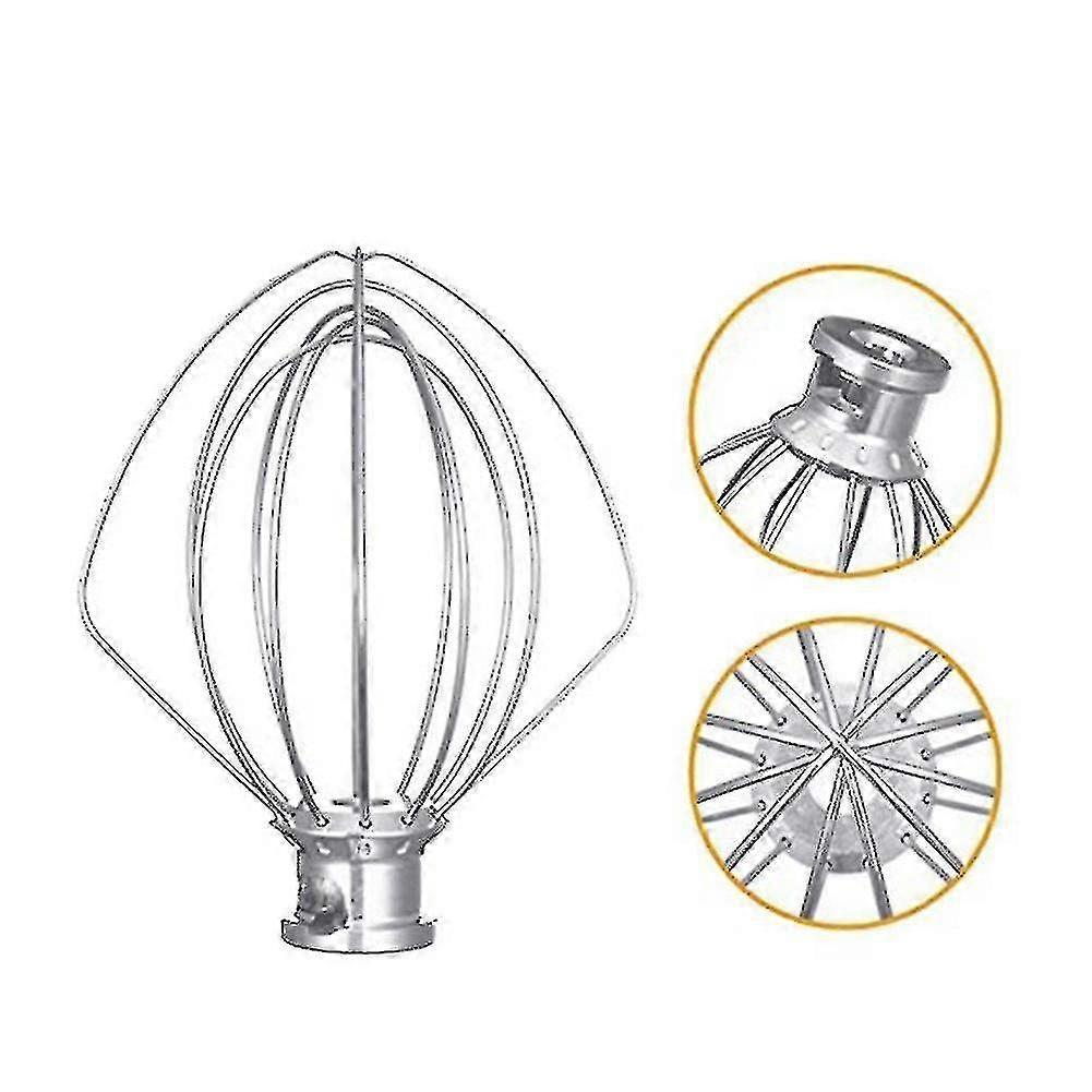 Stainless Steel Whisk Attachment for KitchenAid Stand Mixers, Durable ...