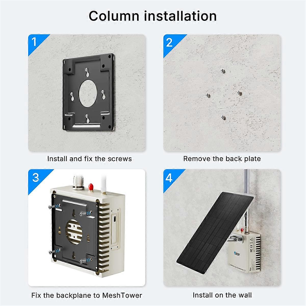Meshtastic MeshTower 18V Solar Panel Node 3x3000mAh Lion Battery ...