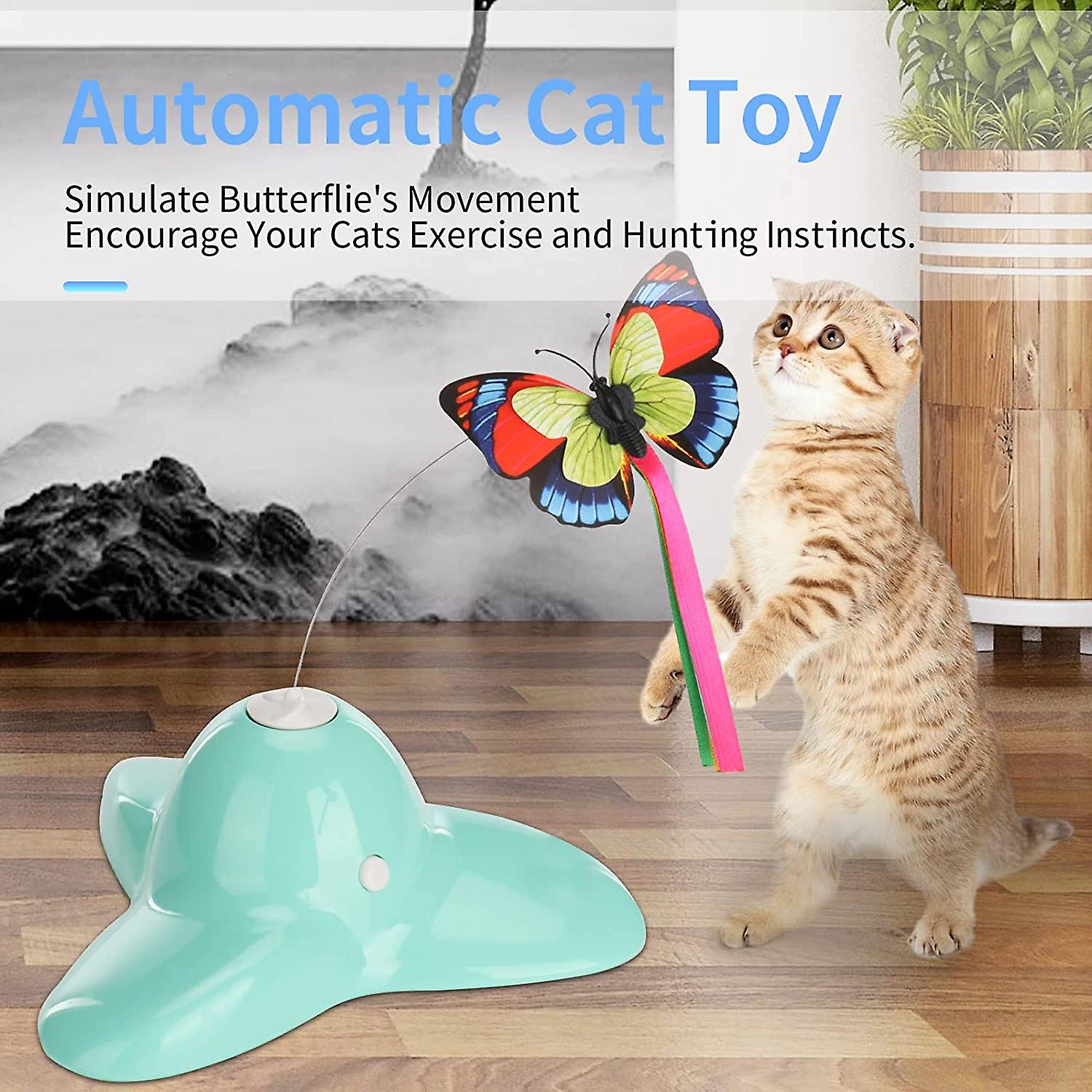 Interactive Cat Toy, Cat Toys For Indoor Catsbutterfly Cat Toy,funny ...