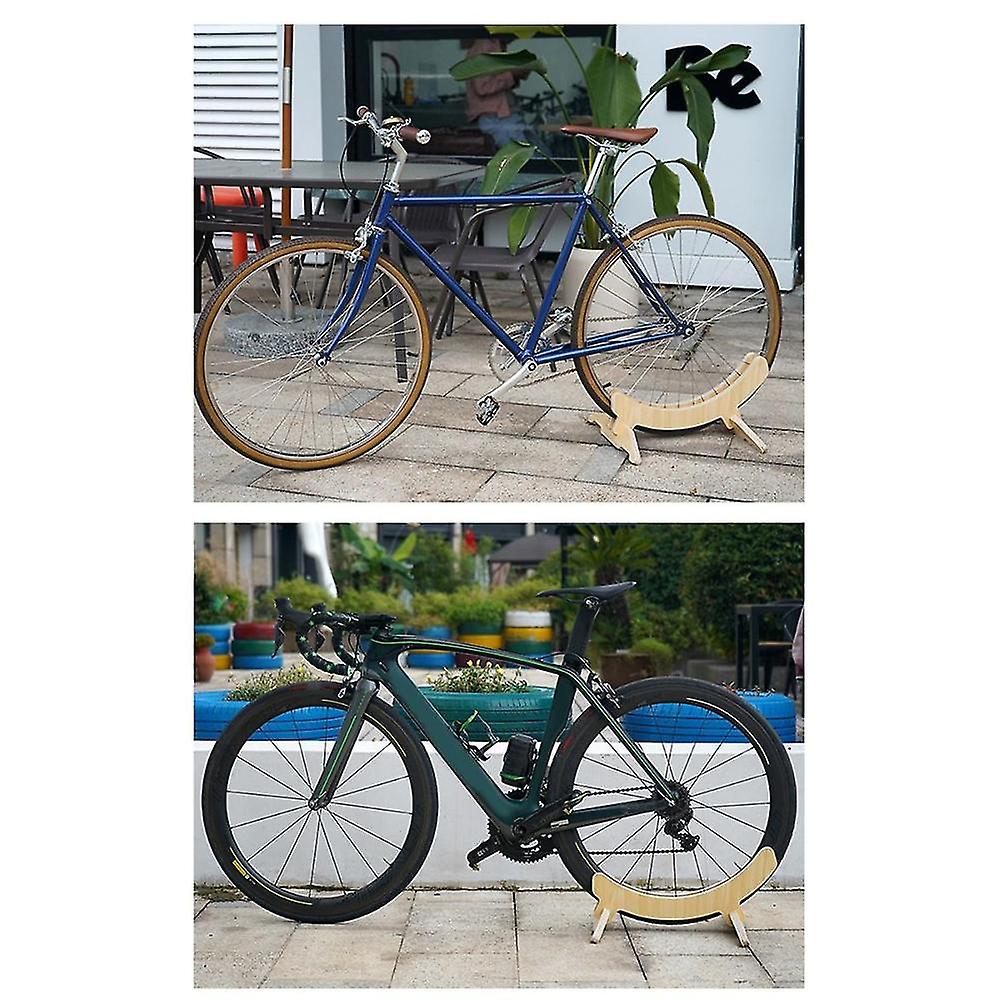 Bicycle Parking Rack Display Wooden Rack Road Bike Parking Stands ...