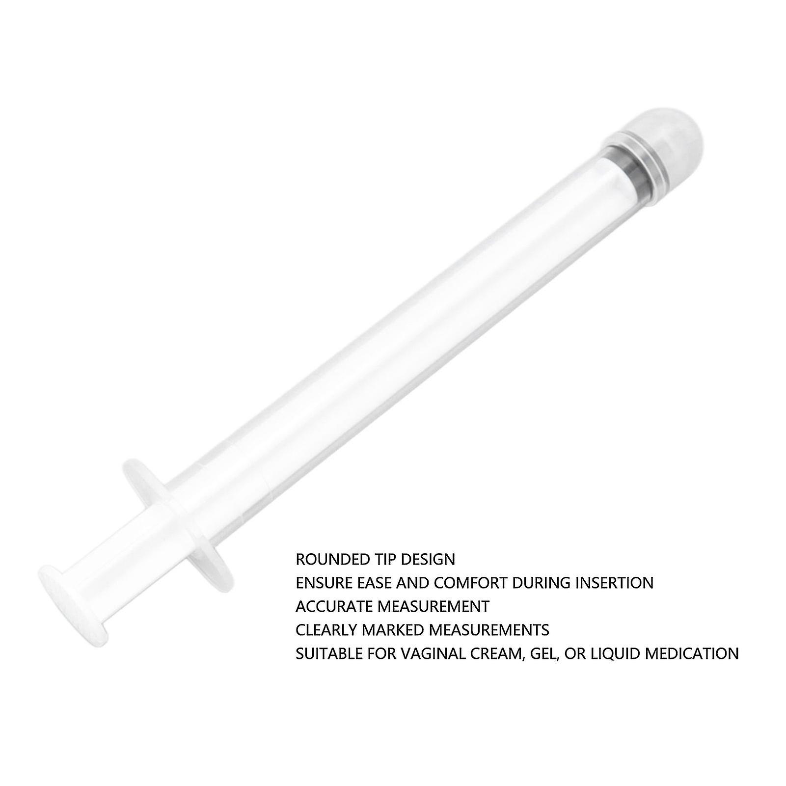 10 Pack Disposable Vaginal Cream Applicators Hygienically Sealed Round ...