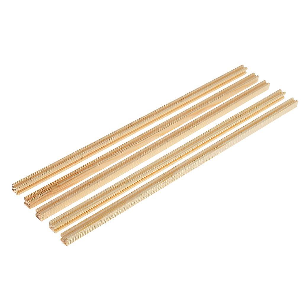 5 Pieces Balsa Wood Sticks Strips for Airplane Boat Model DIY Crafts ...