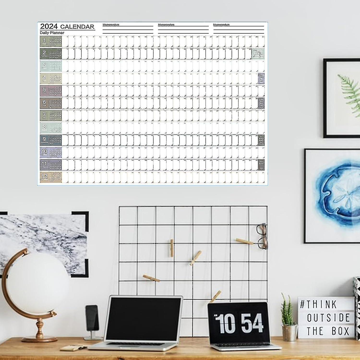 Large Wall Calendar 2024 Jan To Dec 2024 Planner Wall Planner 12 ...