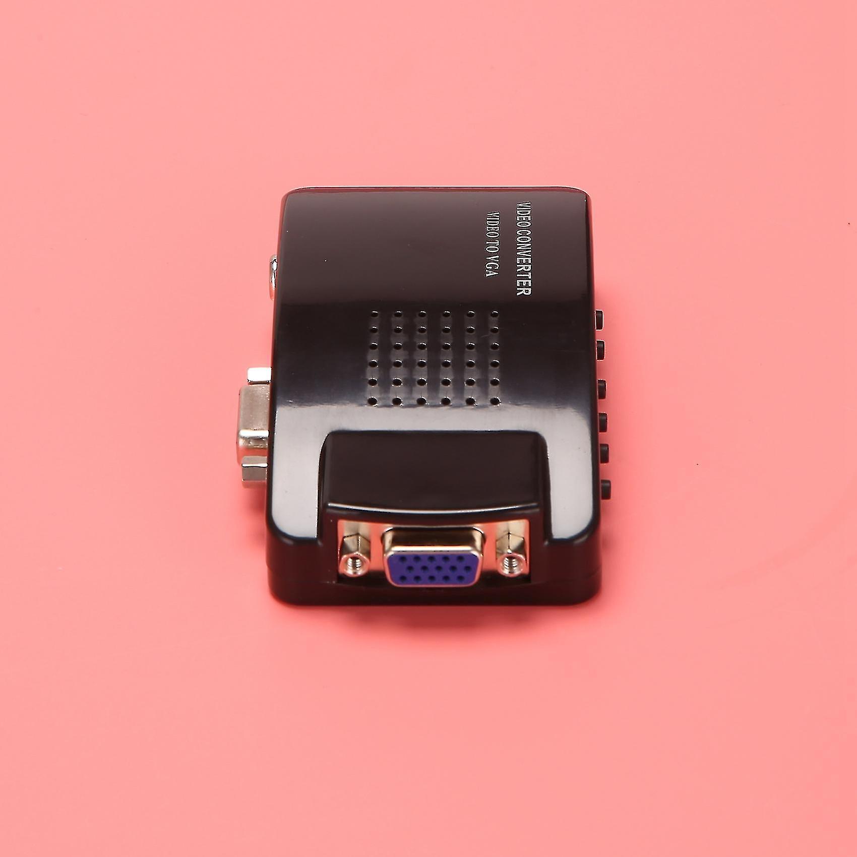 Av To Vga Adapter Rca Vga Converter Pc Rca Composite S-video Av Input ...