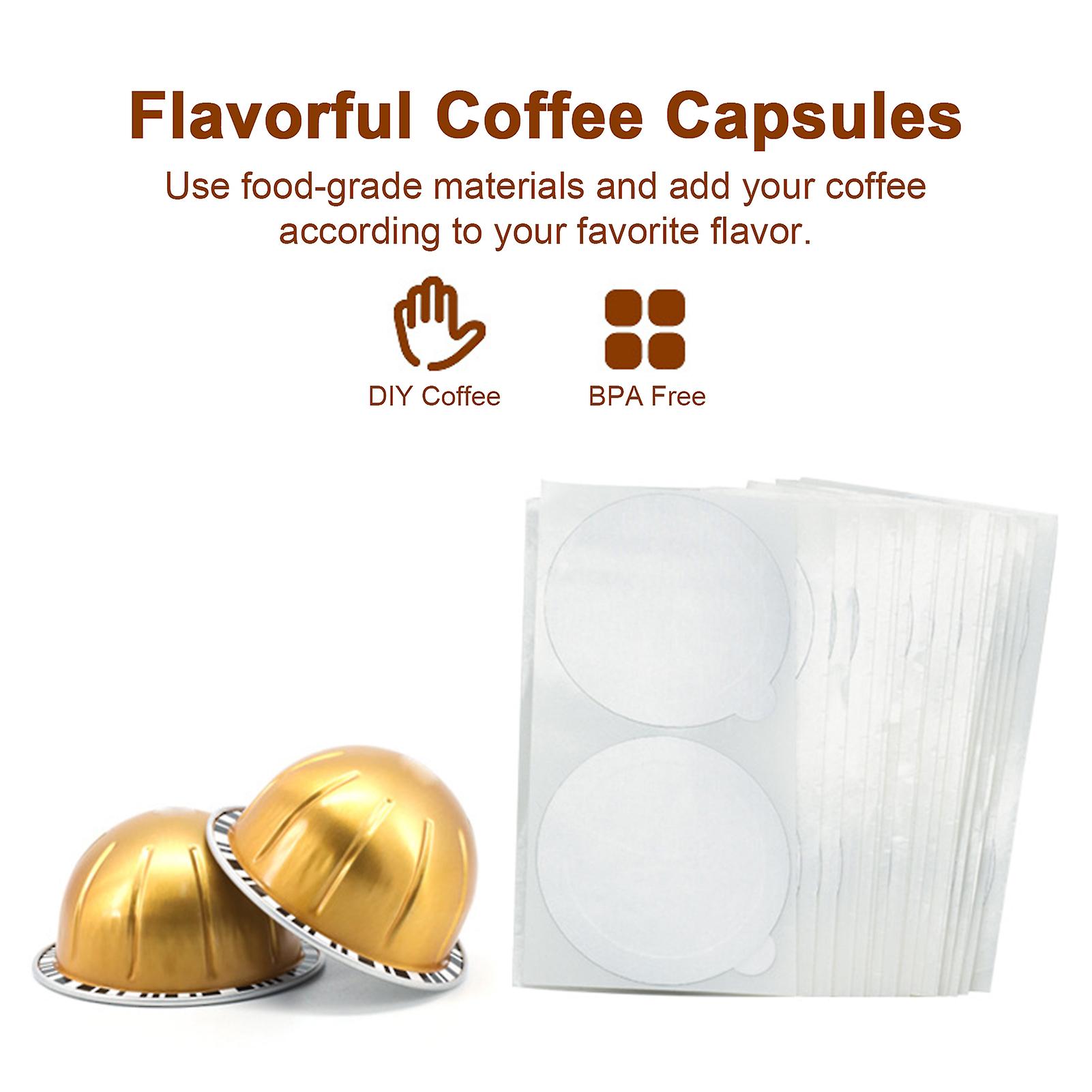 1 Set 80ML/40ML/150ML/230ML Coffee Capsule Shell DIY Reusable Coffee ...