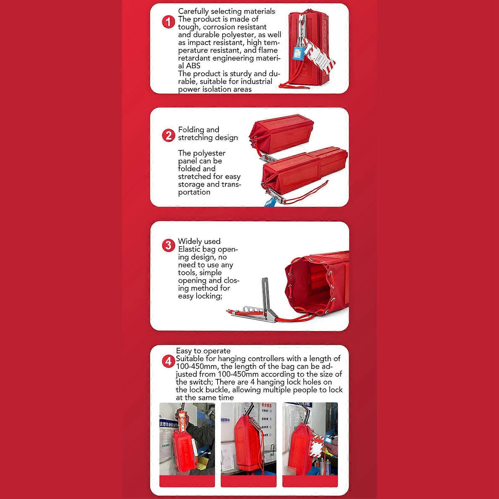 BD D75 Pendant Control Safety Cover Foldable Lockout Tagout Oversized ...