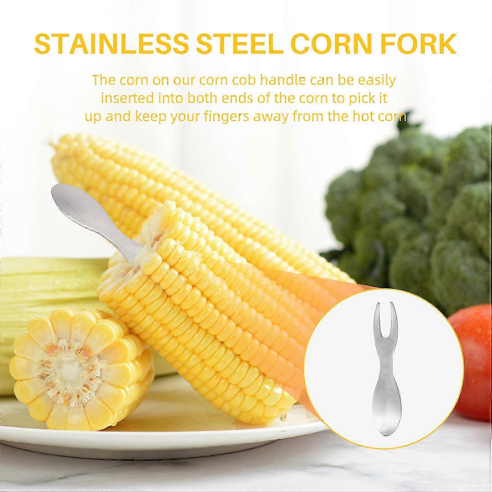 Corn Holders Set of 21 Stainless Steel Corn on the Cob Skewers for BBQ Sweetcorn Holders Home ...