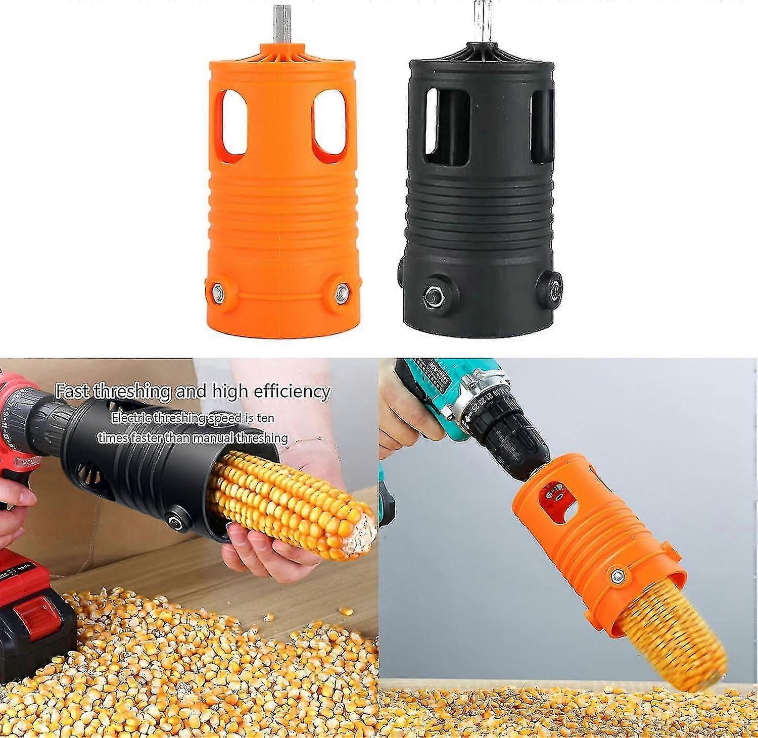 Rotary Electric Corn Thresher Corn Corncobs Remover Cutter Tool Quick ...