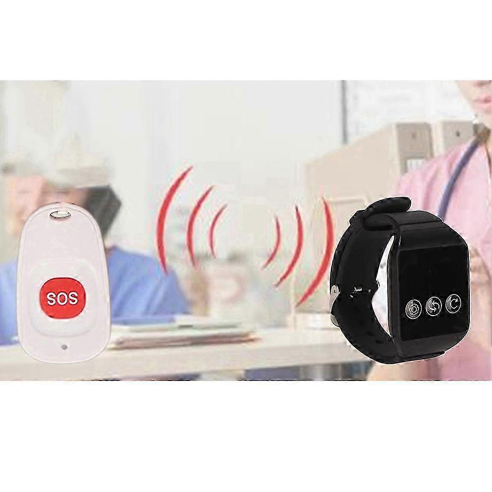Caregiver Pager SOS Wireless Waterproof Stable Signal Vibration ...