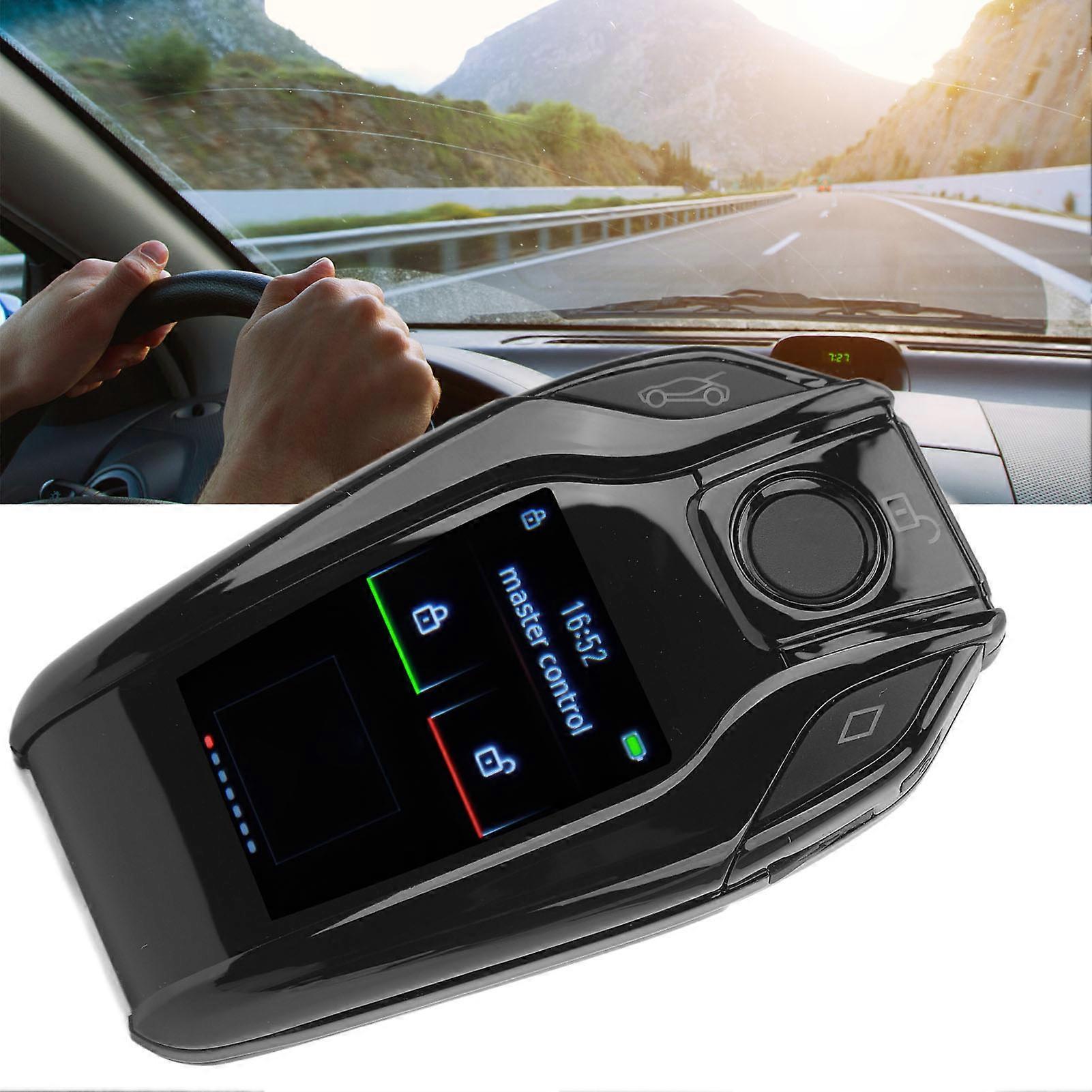 Smart Remote Car Key LCD Screen Anti Lost Automatic Lock Unlock Keyless ...