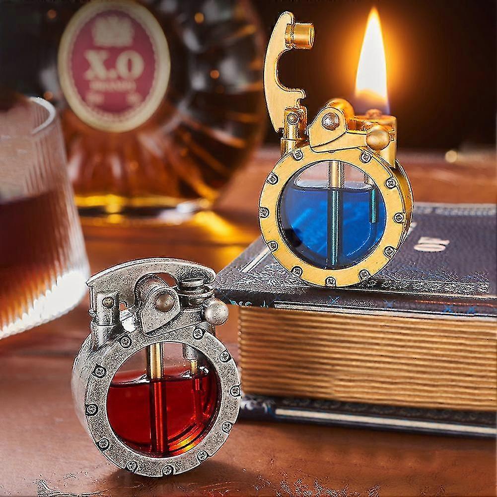 Retro Transparent Lighter With Rocker Arm Personalized Refillable ...