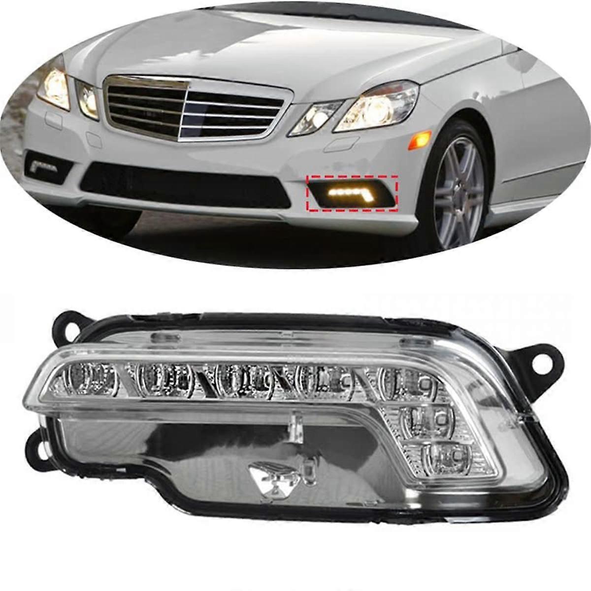 LED Daytime Running Lights DRL Lower Bumper Grille for W212 E300 E350 ...