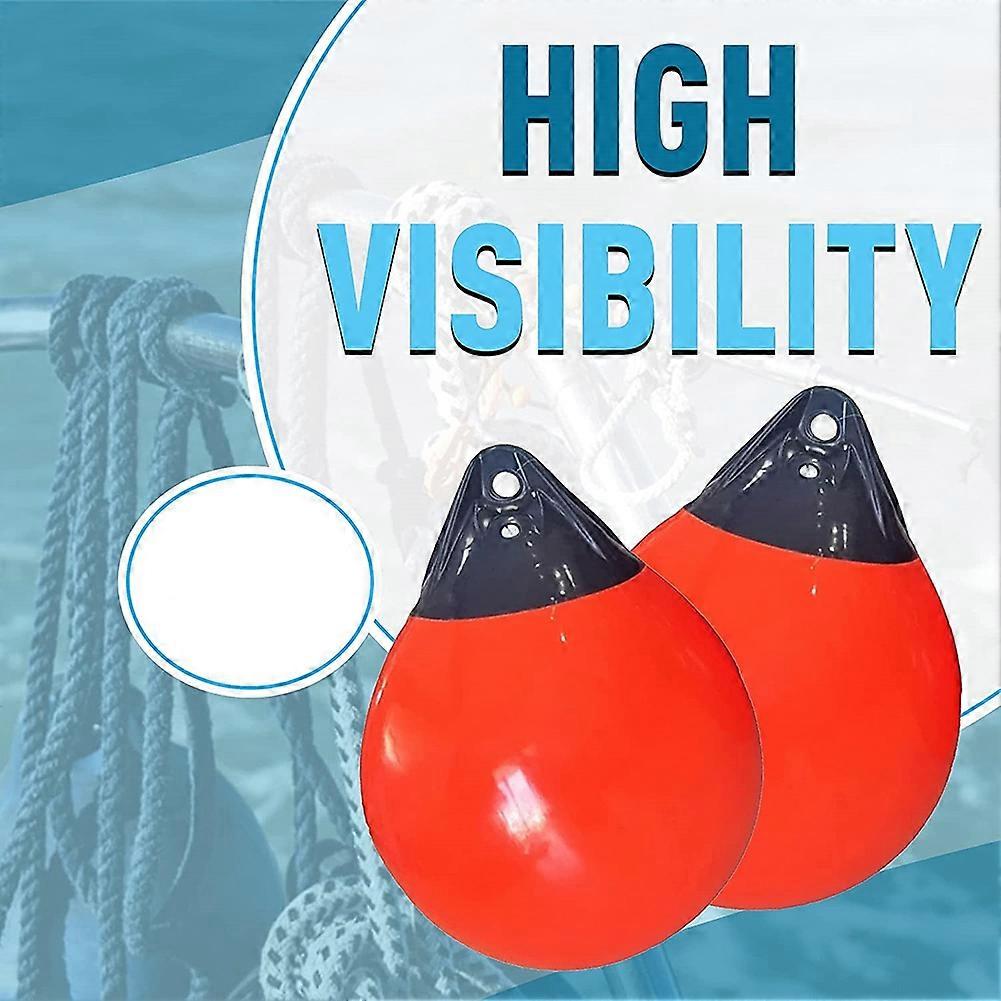 2Pcs Boat Fenders Ball Round Anchor Buoy, Dock Bumper Ball PVC Shield ...