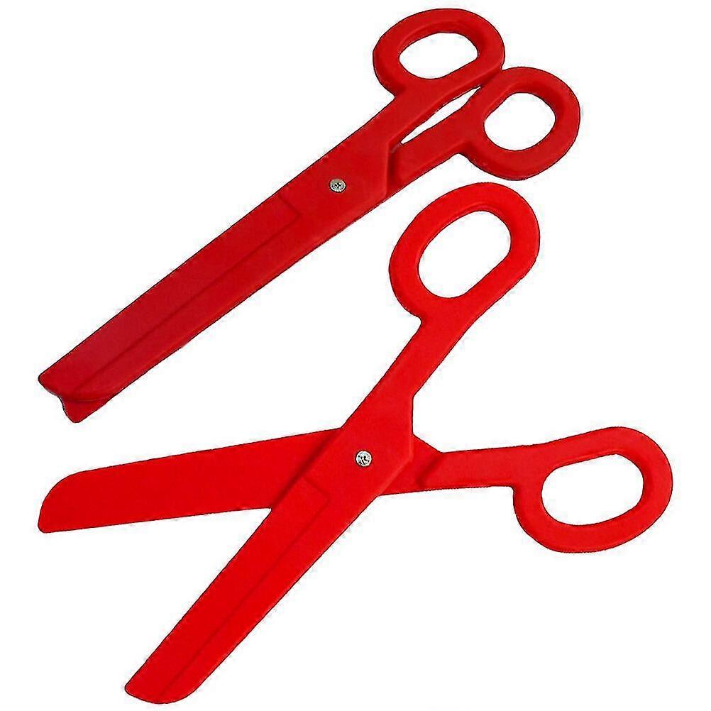 2pcs Giant Scissors Prop Fake Scissors Props Halloween Plastic Big ...