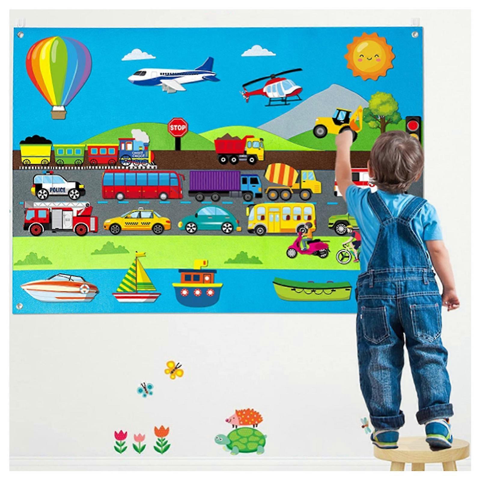Flannel Felt-story-board Set For Toddlers Large Wall Hanging Activity ...