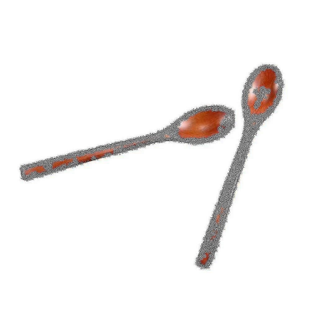 Wooden Spoons, 12 Pieces Wood Soup Spoons For Eating Mixing Stirring ...