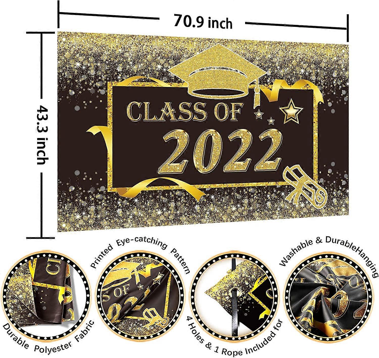 Class Of 2022 Decorations Congratulations Graduate 2022 Banner ...