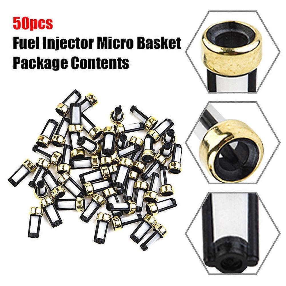 50pcs New Fuel Injector Micro Basket Filter Fit For ASNU03C Injector Repair Tools 6*3*12mm Car ...