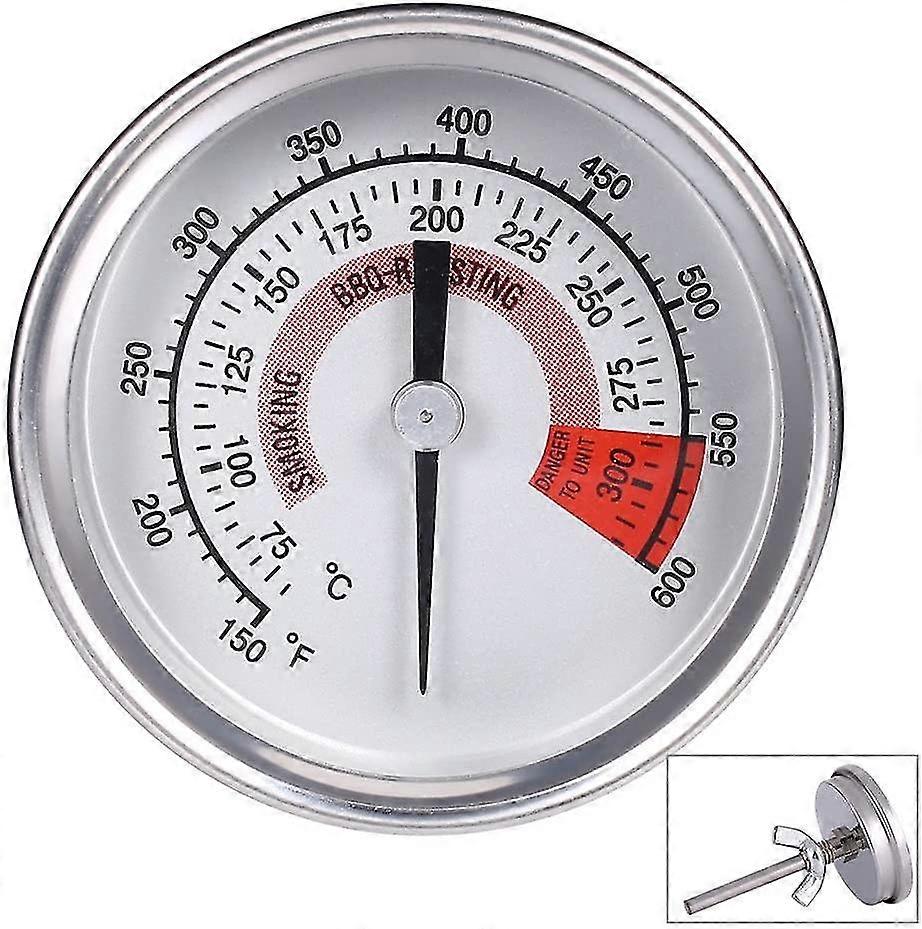 Stainless Steel Oven Thermometer Barbecue Grill Smoker Thermometer 75 ...
