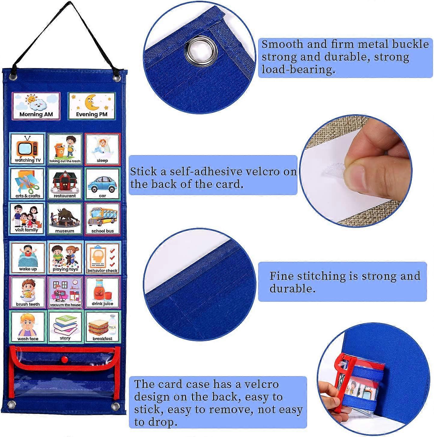 144pcs Visual Schedule for Kids Chore Chart, Daily Schedule Board ...