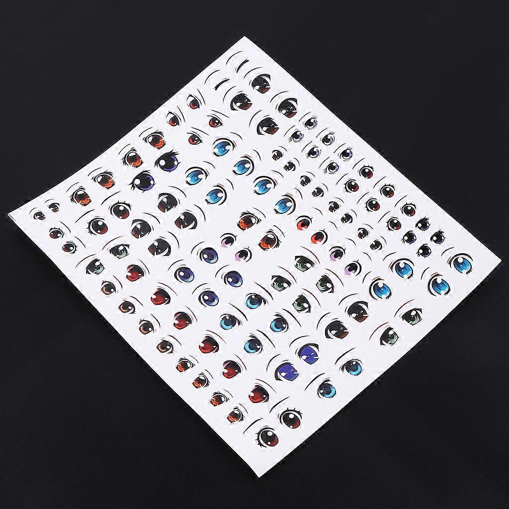 Cute Cartoon Eyes Anime Figurine Dolls Eye Water Stickers For DIY for ...